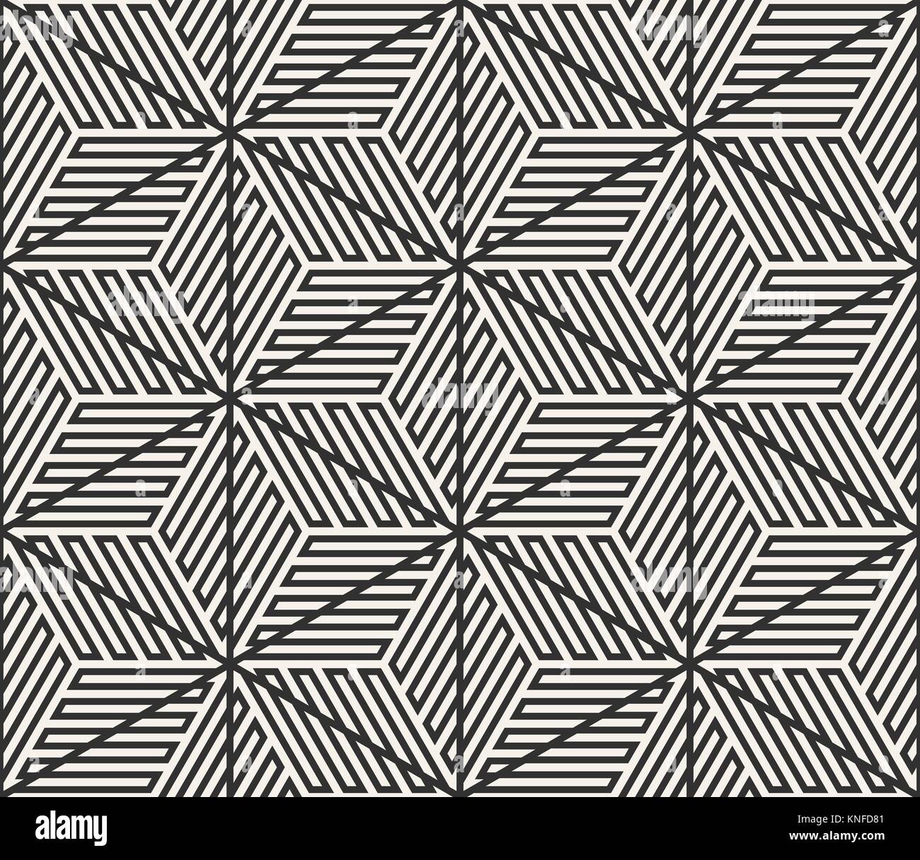 Vector Seamless Lines Pattern Modern Stylish Triangle Shapes Texture Repeating Geometric Tiles