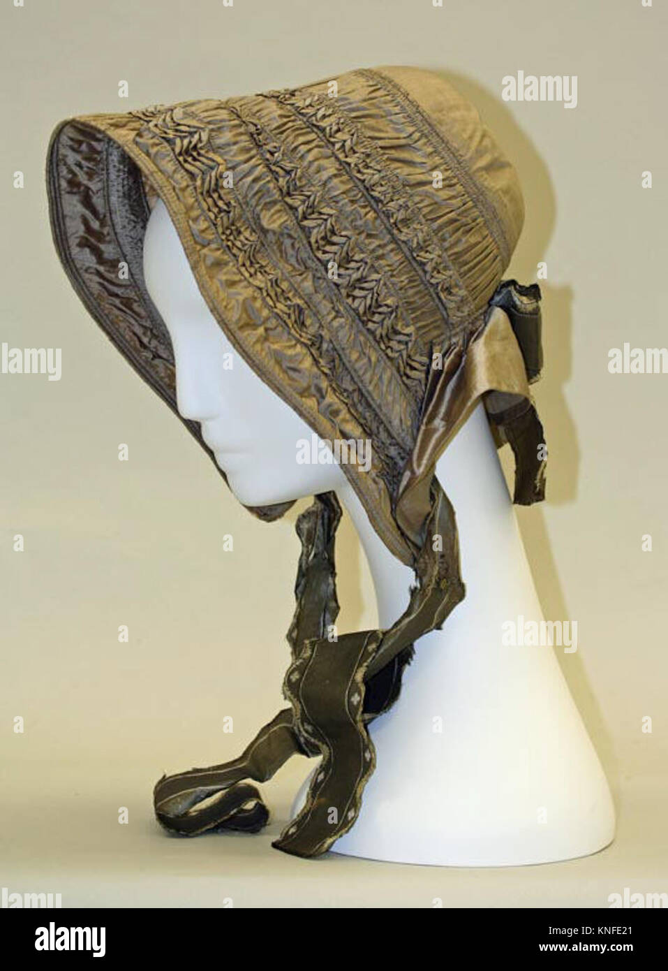 A historical bonnet from the museum's collection, showcasing the ...