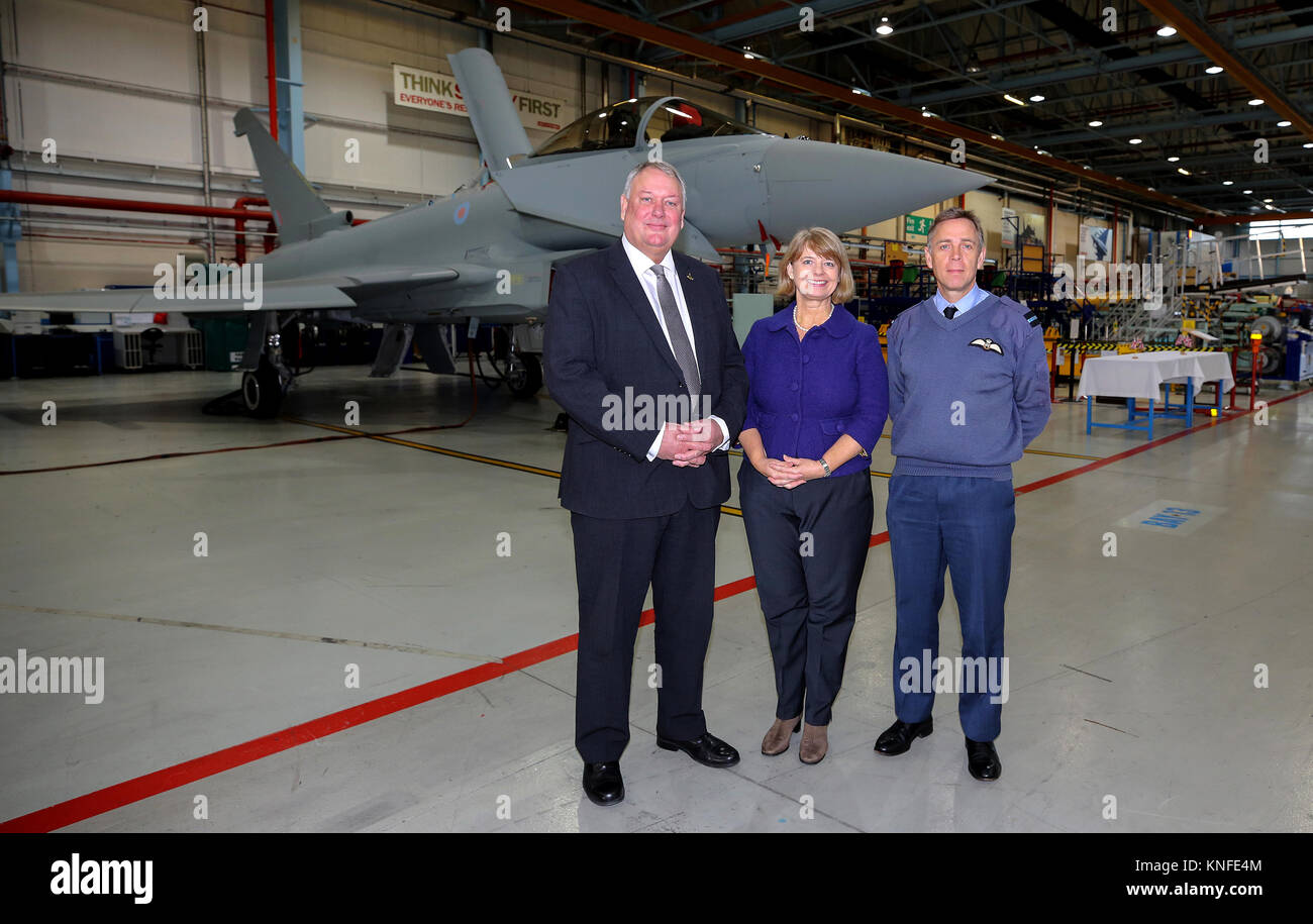 (left to right) Combat Air Managing Director for BAE Systems Martin ...