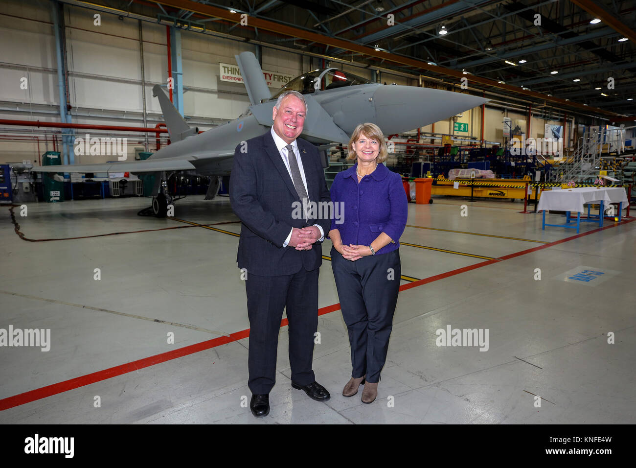 Combat Air Managing Director for BAE Systems Martin Taylor (left) and ...