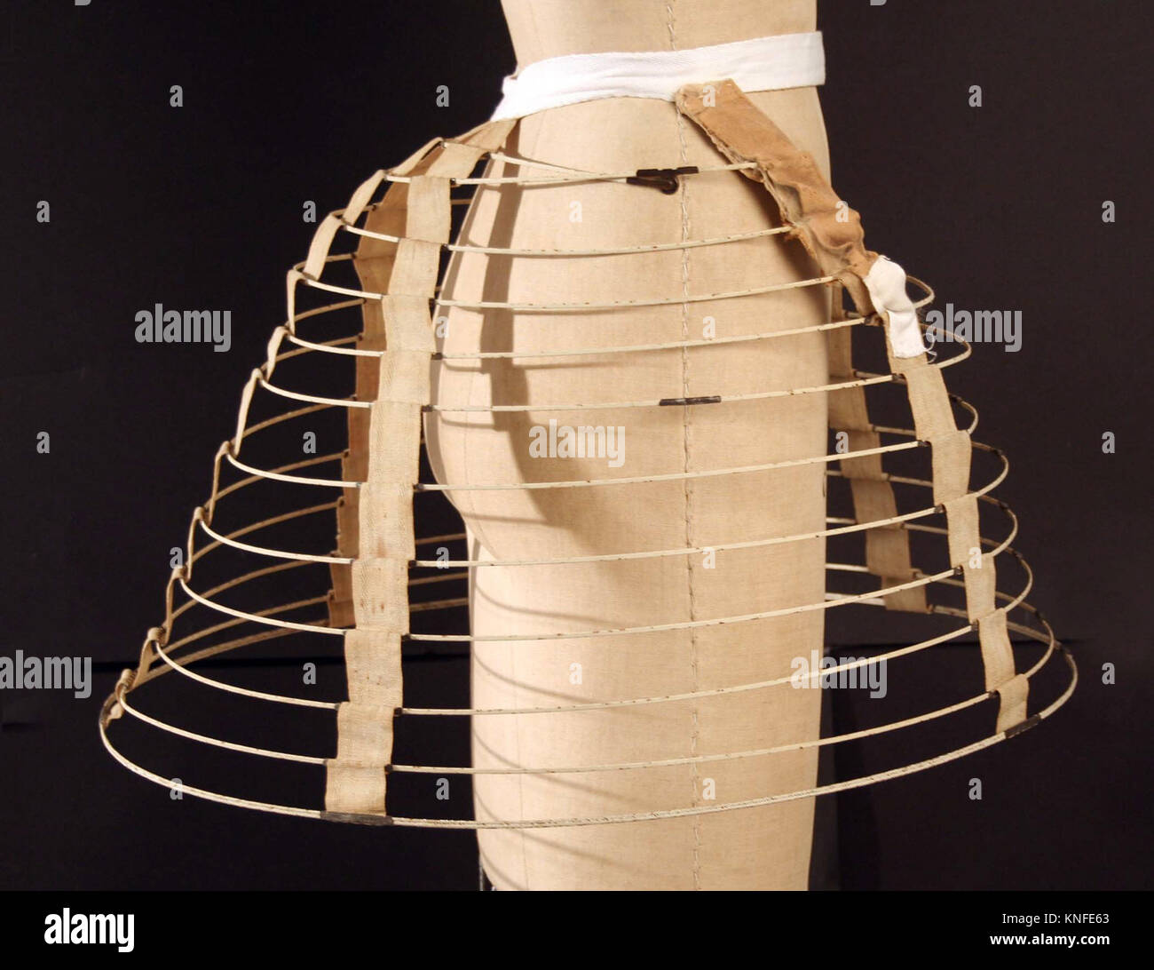 A 19th-century cage crinoline from the MET, designed to shape skirts ...
