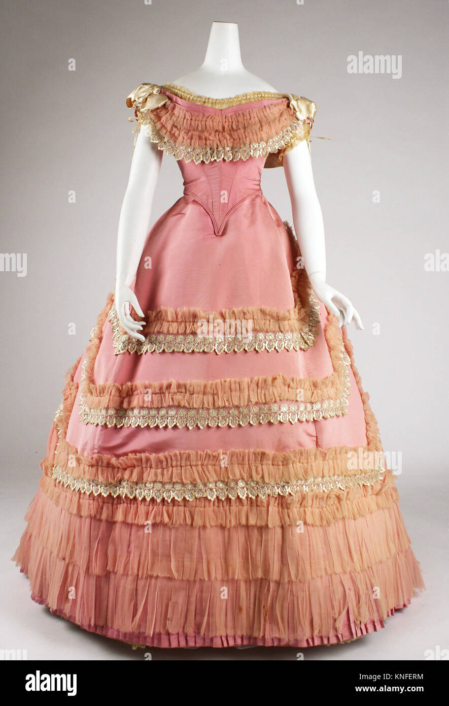 This ball gown, part of The METâ€™s collection, is an example of 19th ...