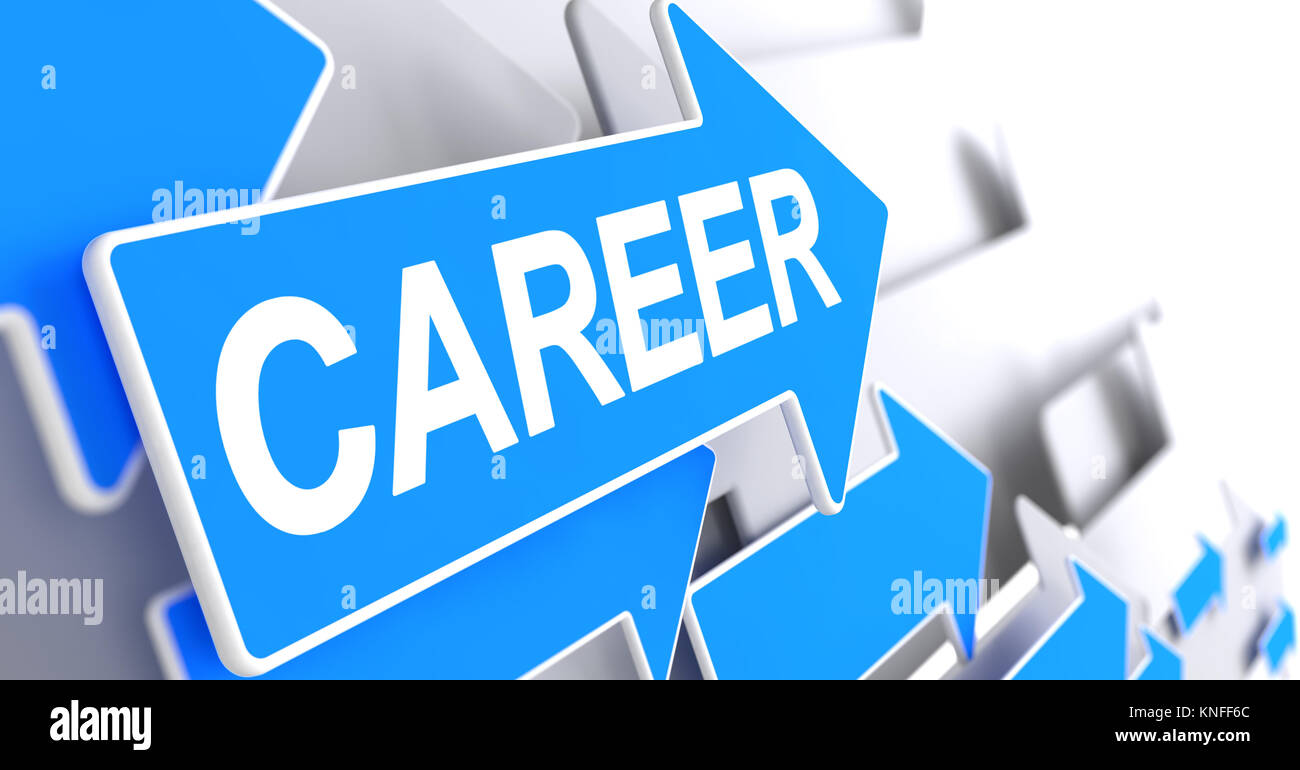 Career - Text on Blue Cursor. 3D Stock Photo - Alamy