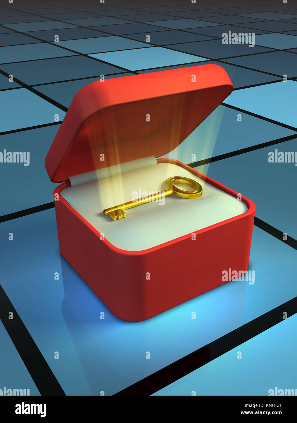 Gold key box hi-res stock photography and images - Alamy