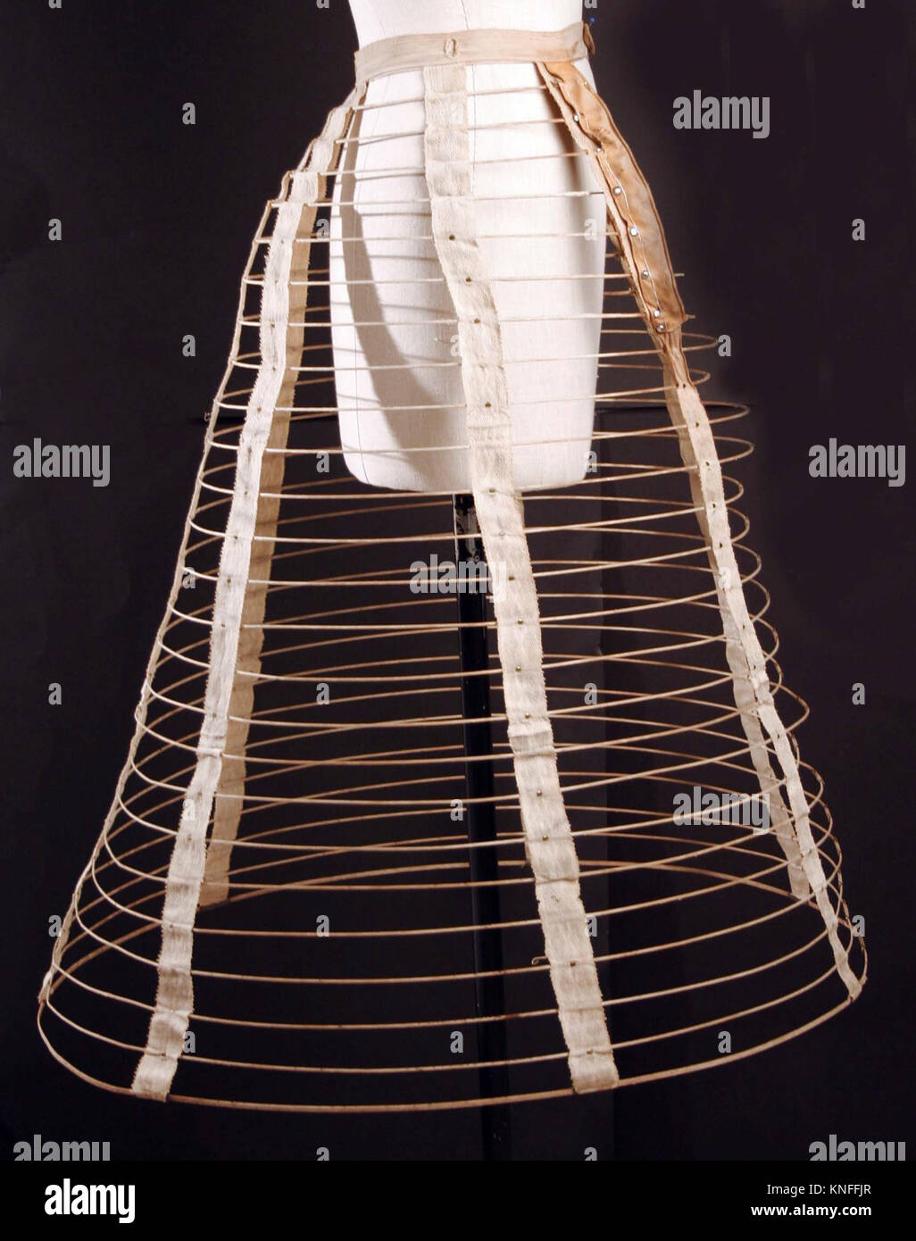 This cage crinoline is an example of mid-19th century undergarment ...