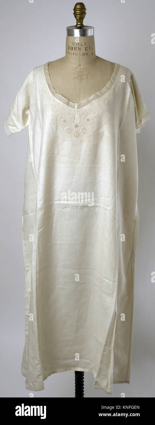 This chemise is a garment from the early 19th century, typically worn ...