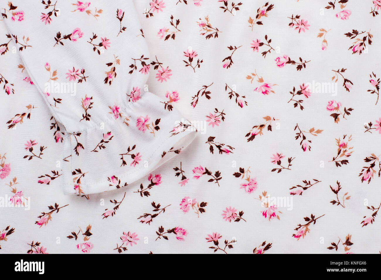 Floral pattern on cotton fabric Stock Photo - Alamy