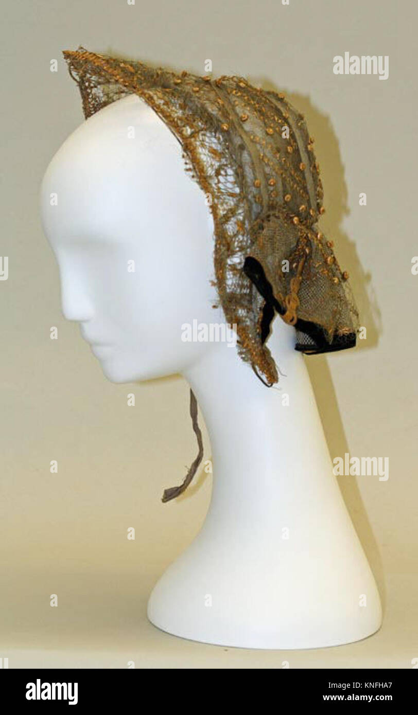 This bonnet is a historical garment, reflecting the fashion and style ...