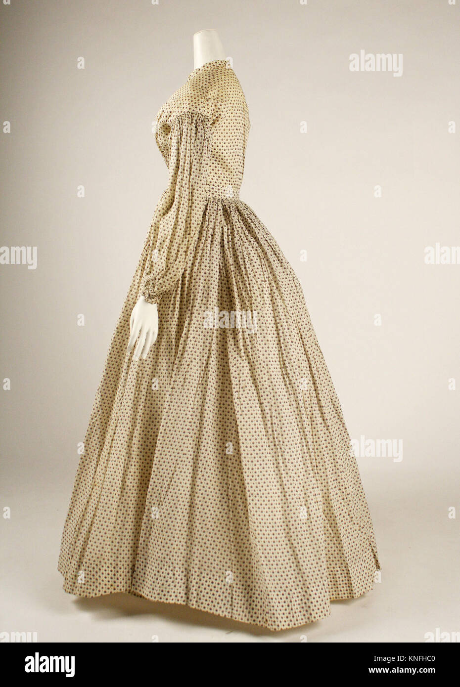 This historical dress showcases period fashion and design, featuring ...