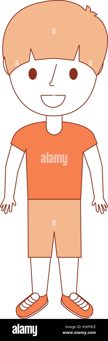 young little boy male character standing Stock Vector Image & Art - Alamy