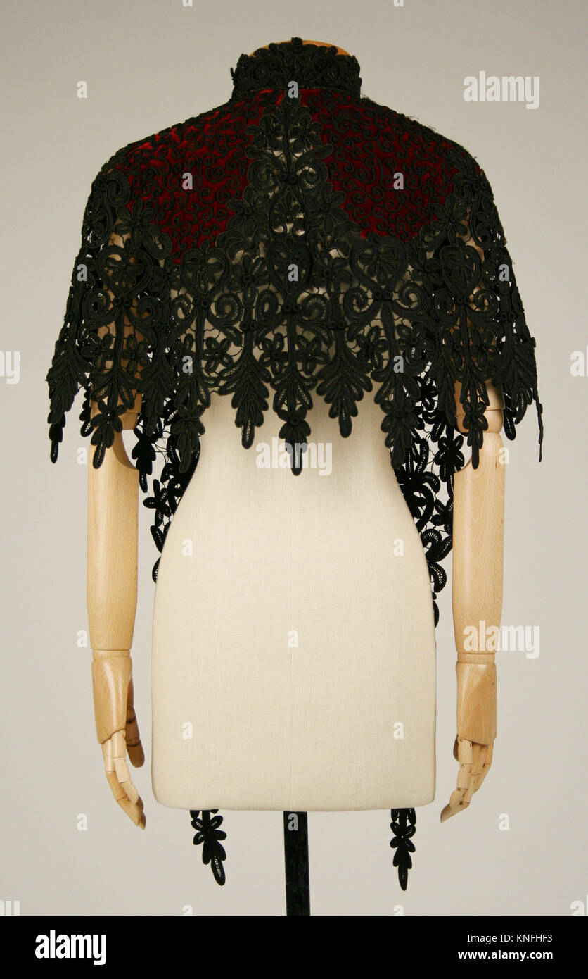 This cape is a historical outerwear garment demonstrating textile ...