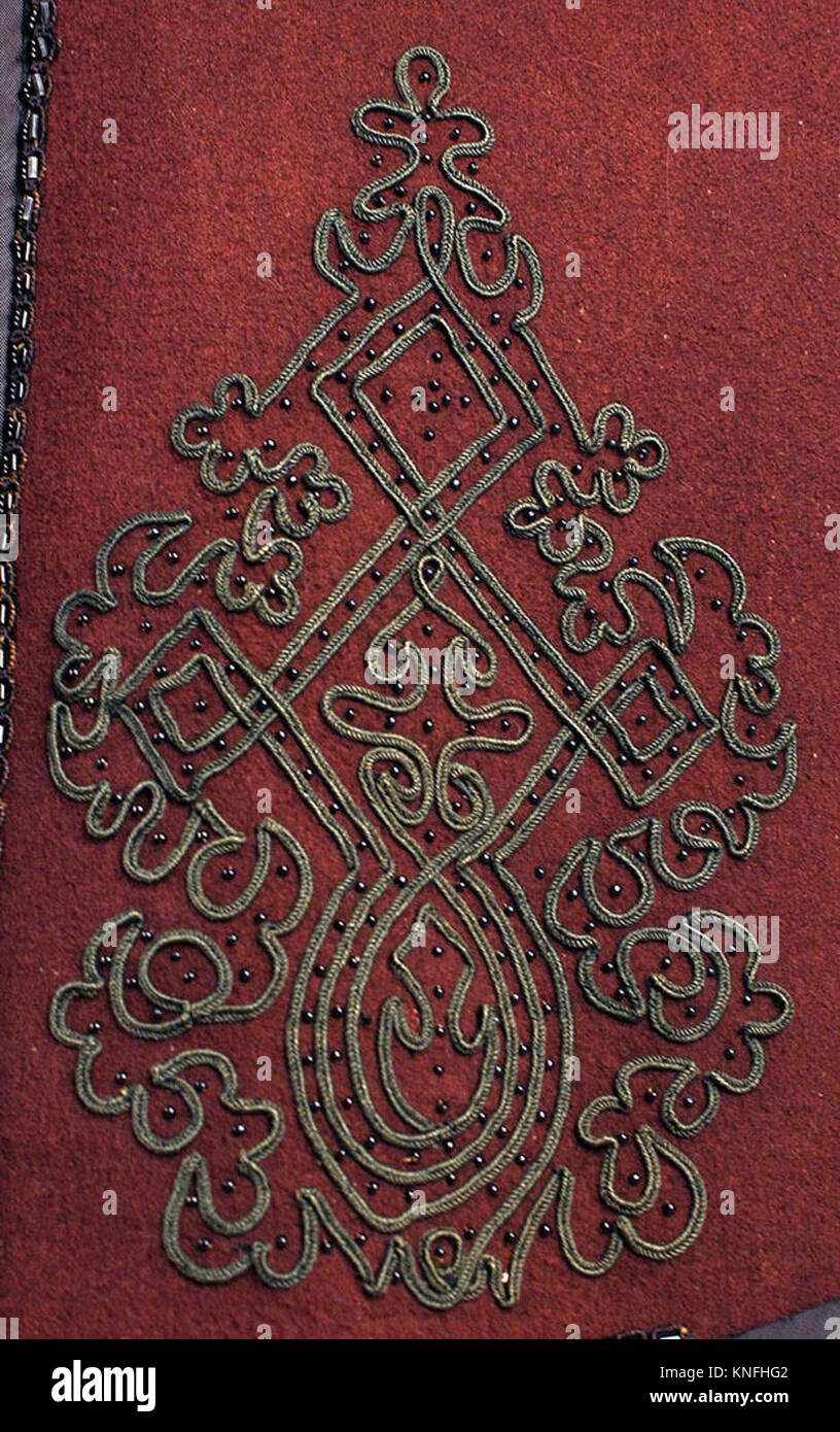 This cloak is an example of period fashion, with detailed craftsmanship ...