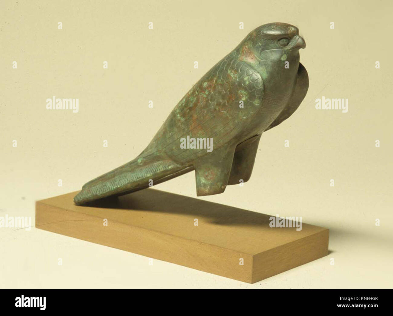 This falcon statue was designed to serve as a sarcophagus for a sacred ...