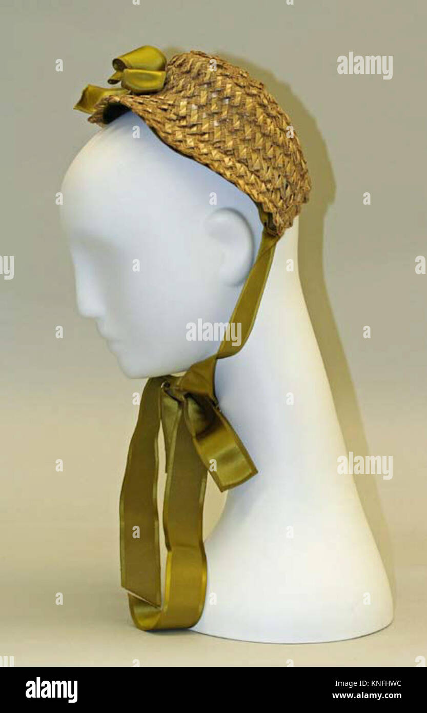 This bonnet, part of the MET collection, is an example of period ...
