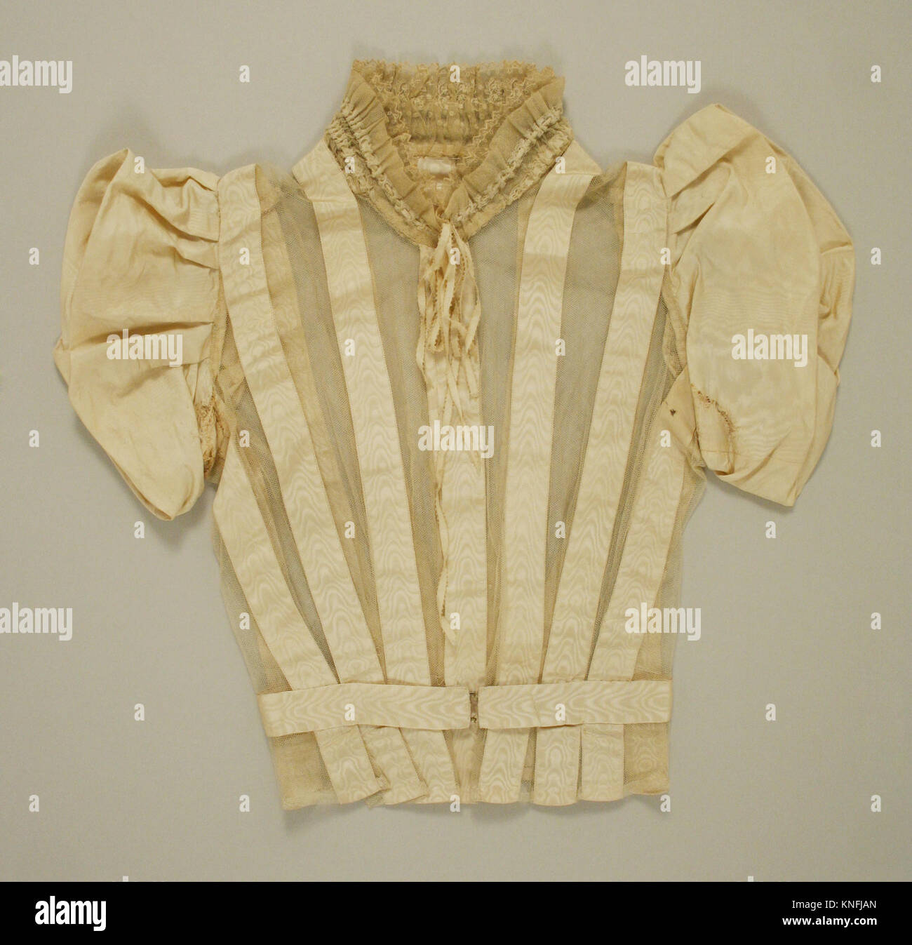 This blouse is an example of historical fashion, showcasing the design ...