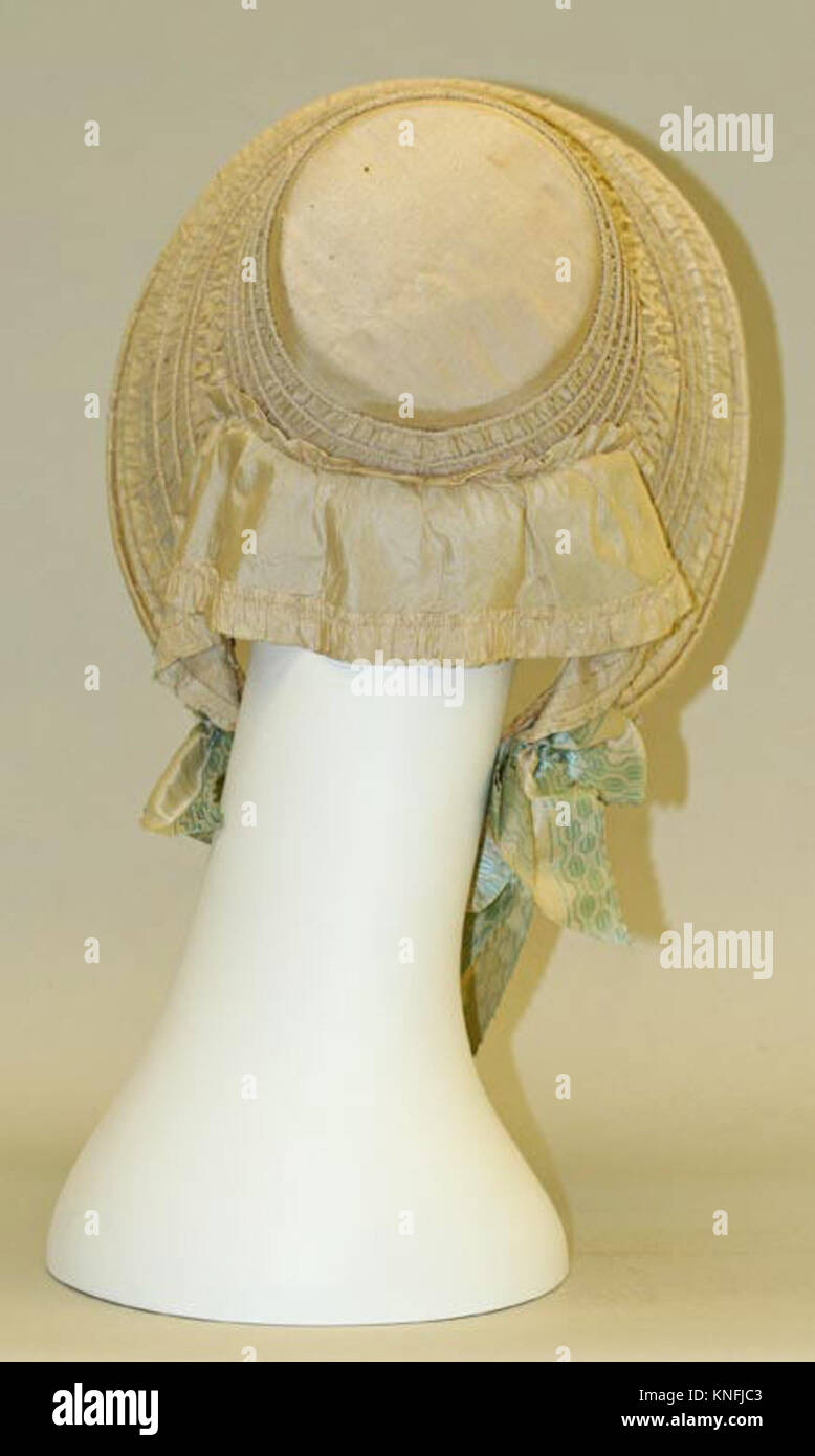 This historical bonnet exemplifies textile craftsmanship, fashion ...