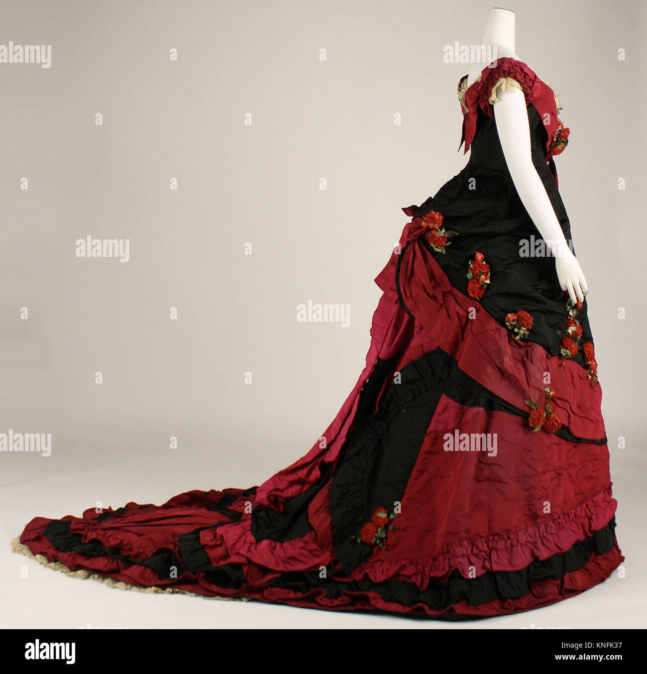 This elegant ball gown, cataloged as MET C.I.69.14.4, is a prime ...