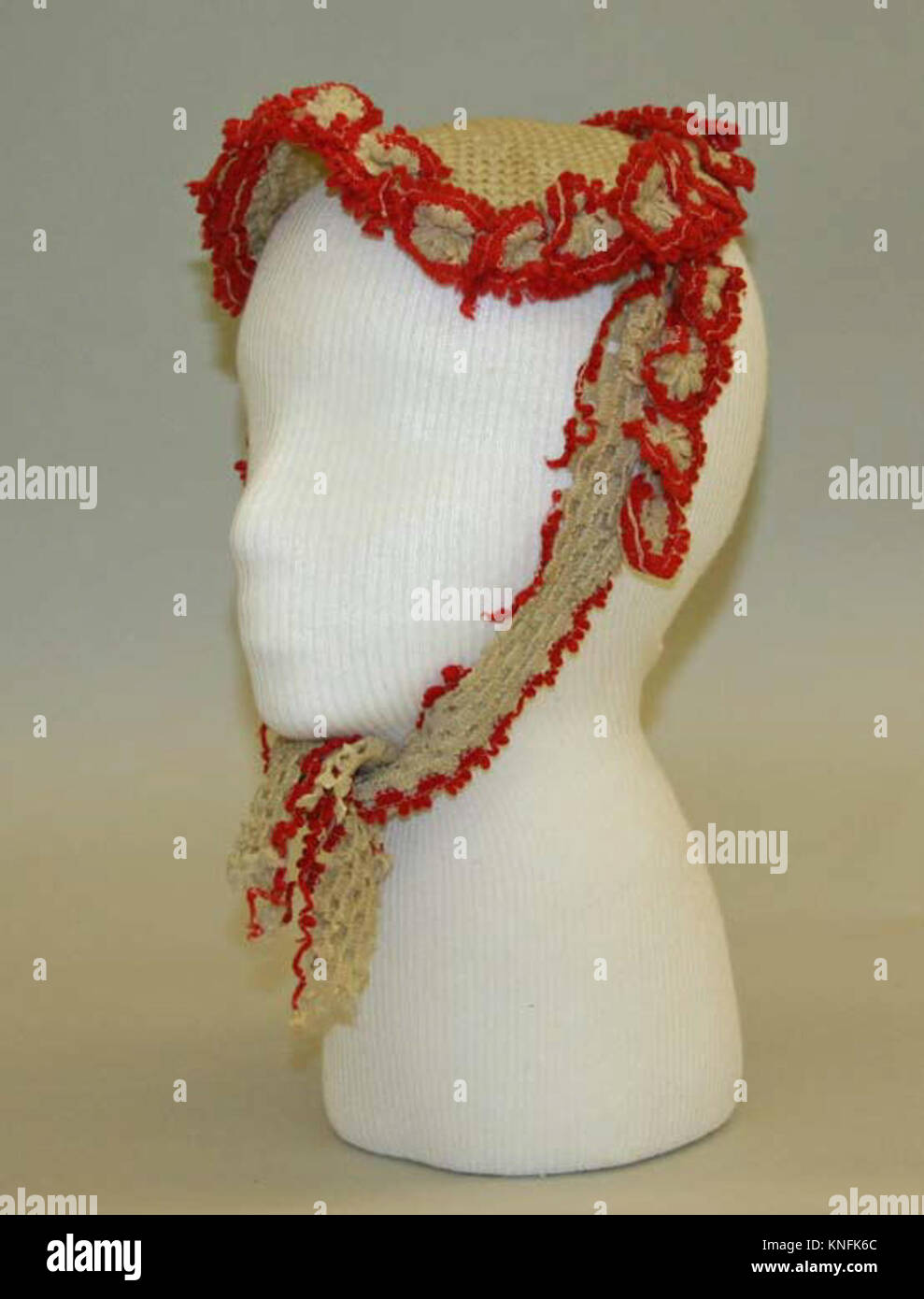 This historical cap represents period headwear design, fashion trends ...