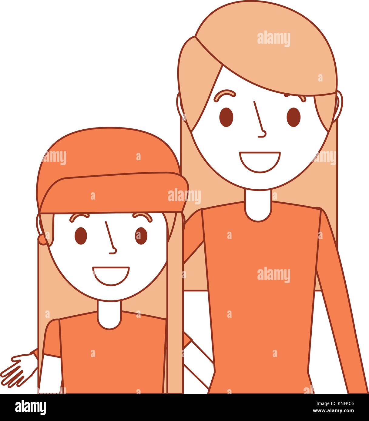 Cute Mom Embracing Her Teen Daughter Stock Vector Image And Art Alamy