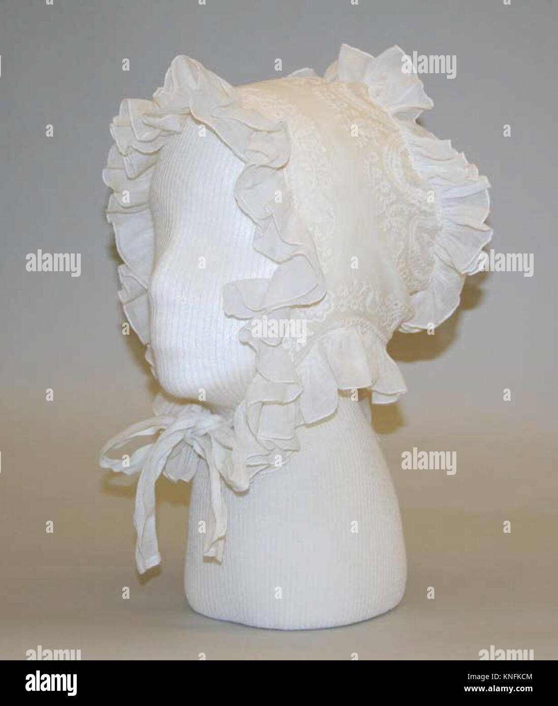 A bonnet in The MET collection, featuring fine materials and intricate ...