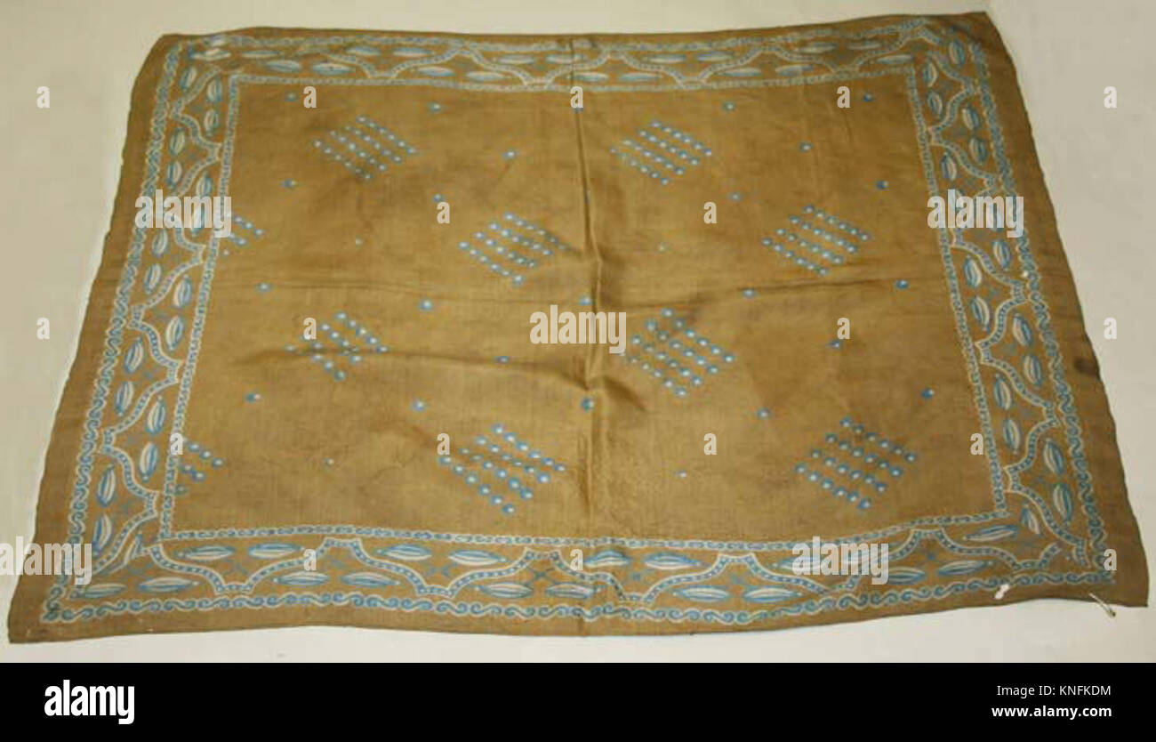 A historical handkerchief, likely a personal accessory from a past era ...