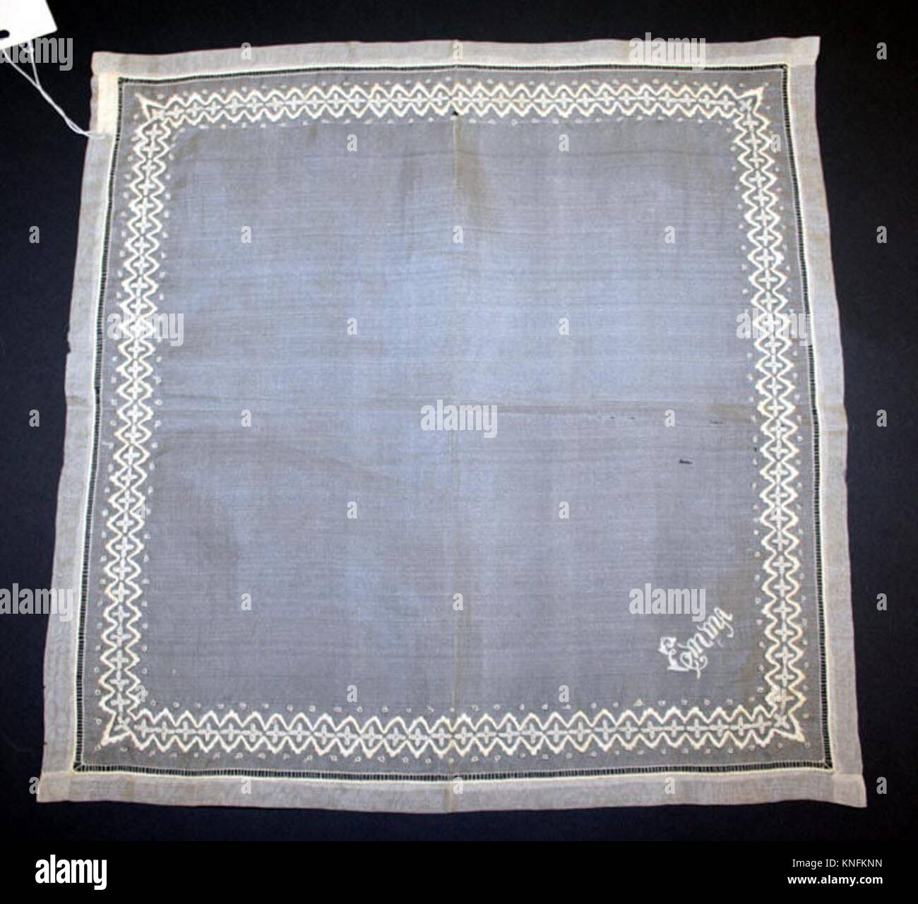 This handkerchief is a fine example of textile craftsmanship from the ...