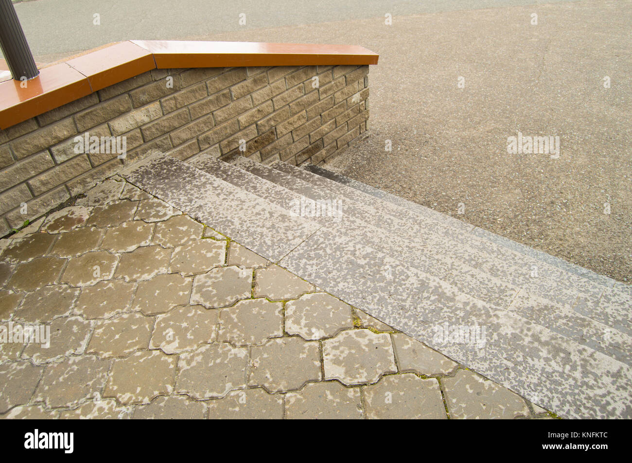 Staircase with granite steps outdoor in the city Park Stock Photo - Alamy