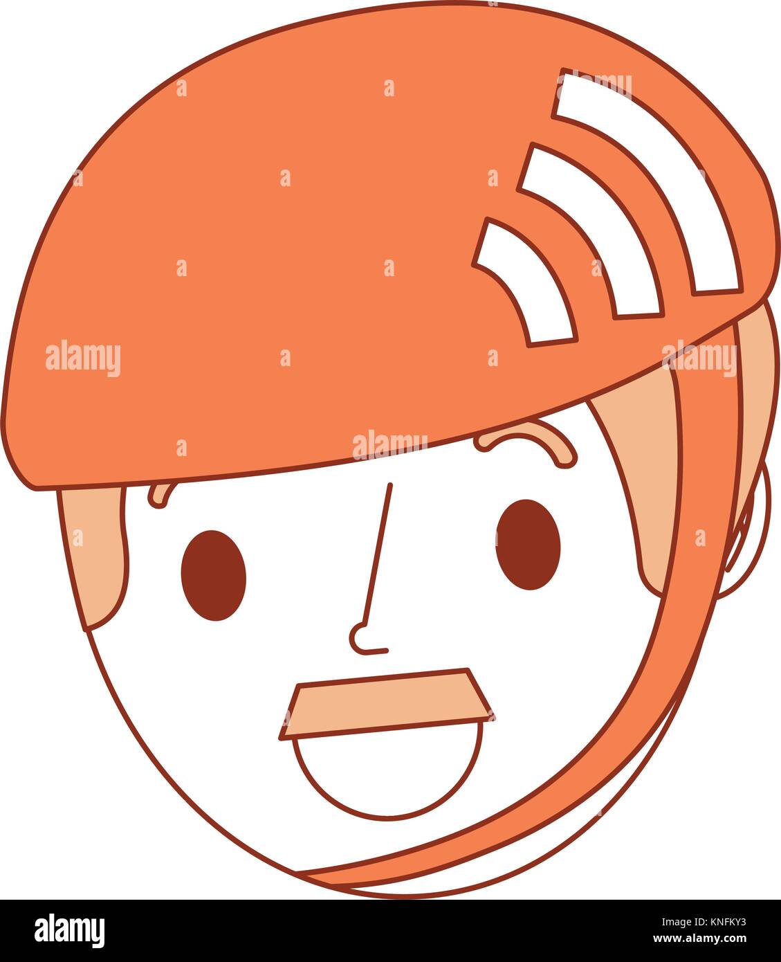 Casual man face wearing Stock Vector Images - Alamy