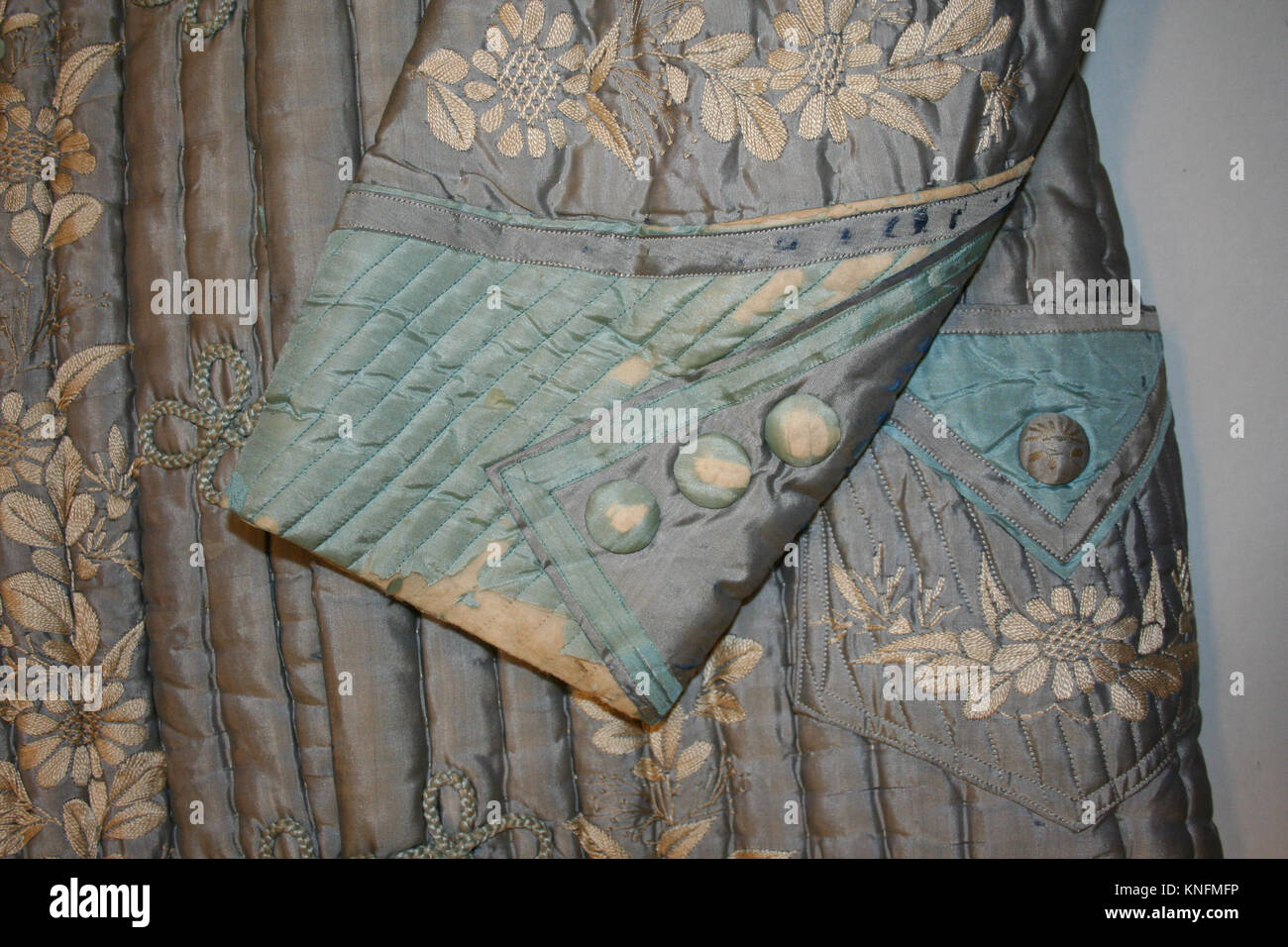 This dressing gown showcases the fine craftsmanship and design typical ...