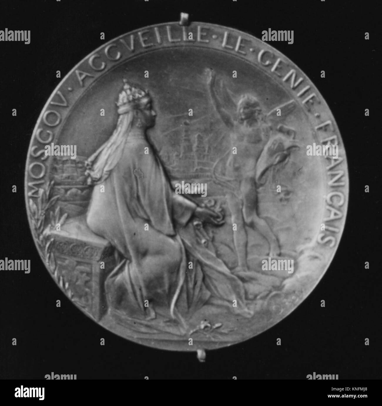 This medal was created by Louis-Oscar Roty for the Exposition Francaise ...