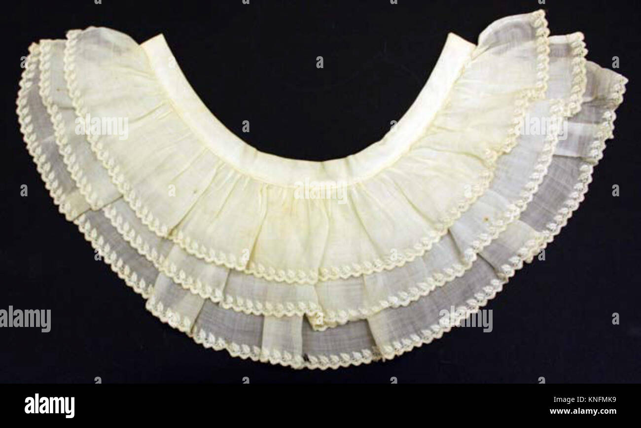 This collar is a detailed garment accessory, reflecting the fashion and ...