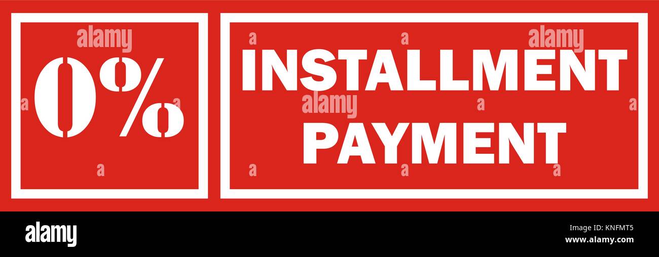 Icon payment installment red rectangular frame Stock Vector Image & Art - Alamy