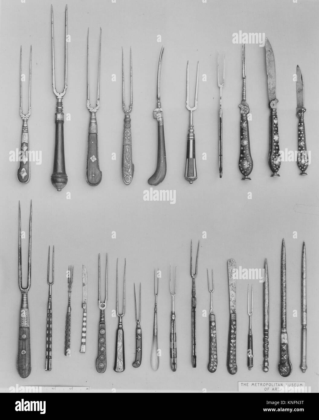 This folding fork is a Flemish 18th-century steel utensil with a whet ...