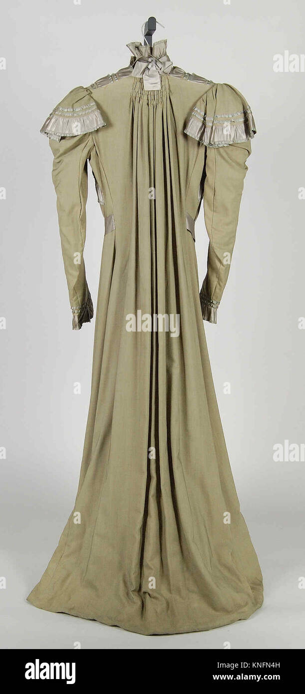 This dressing gown, made from luxurious fabric, represents both a ...