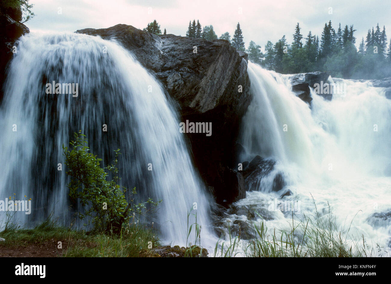 RISTAFALLET in Swedish Jämtland one of great waterfall in Sweden at ...