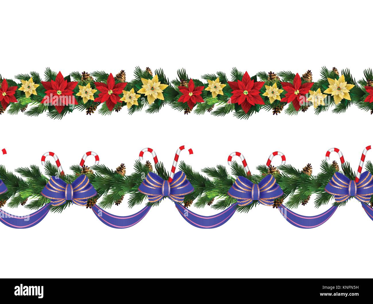 Vector Christmas Border Stock Vector Image & Art - Alamy