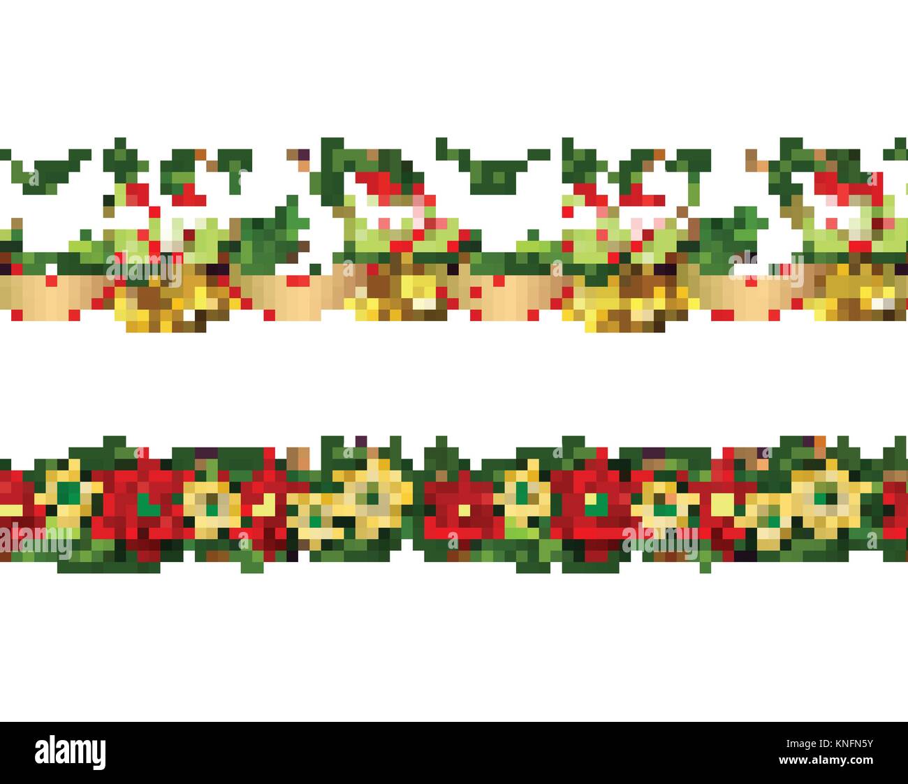 Vector Christmas Border Stock Vector Image & Art - Alamy