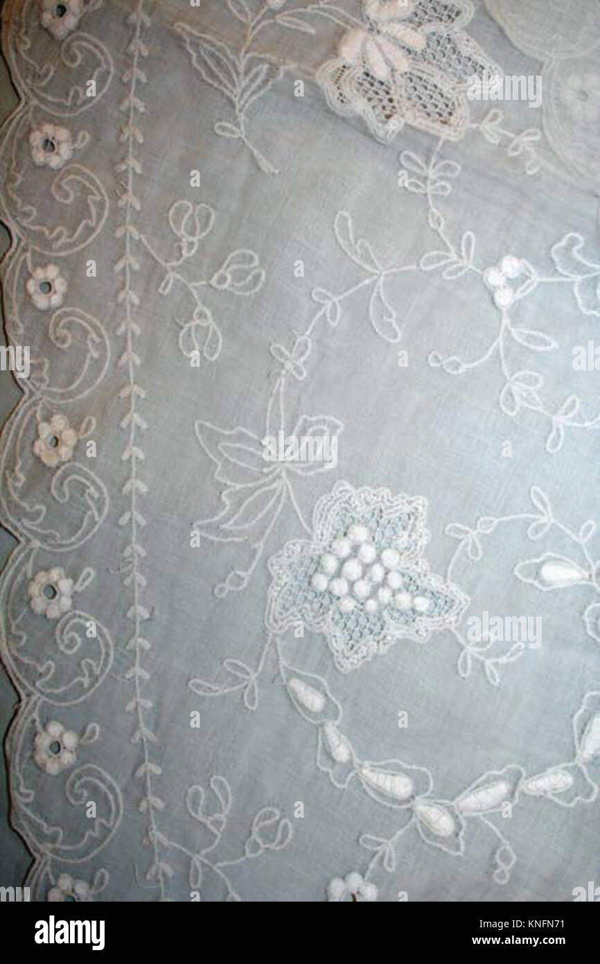 This fichu is a historical accessory worn around the neck, popular in ...