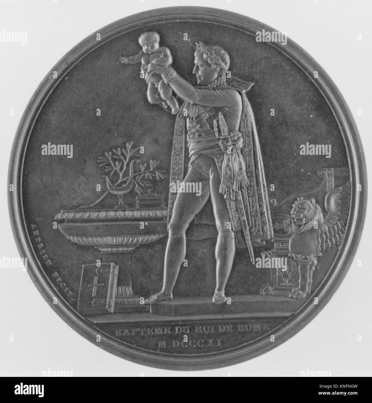 This gilt-bronze medallion (MET 213752, 1811) by Bertrand Andrieu ...