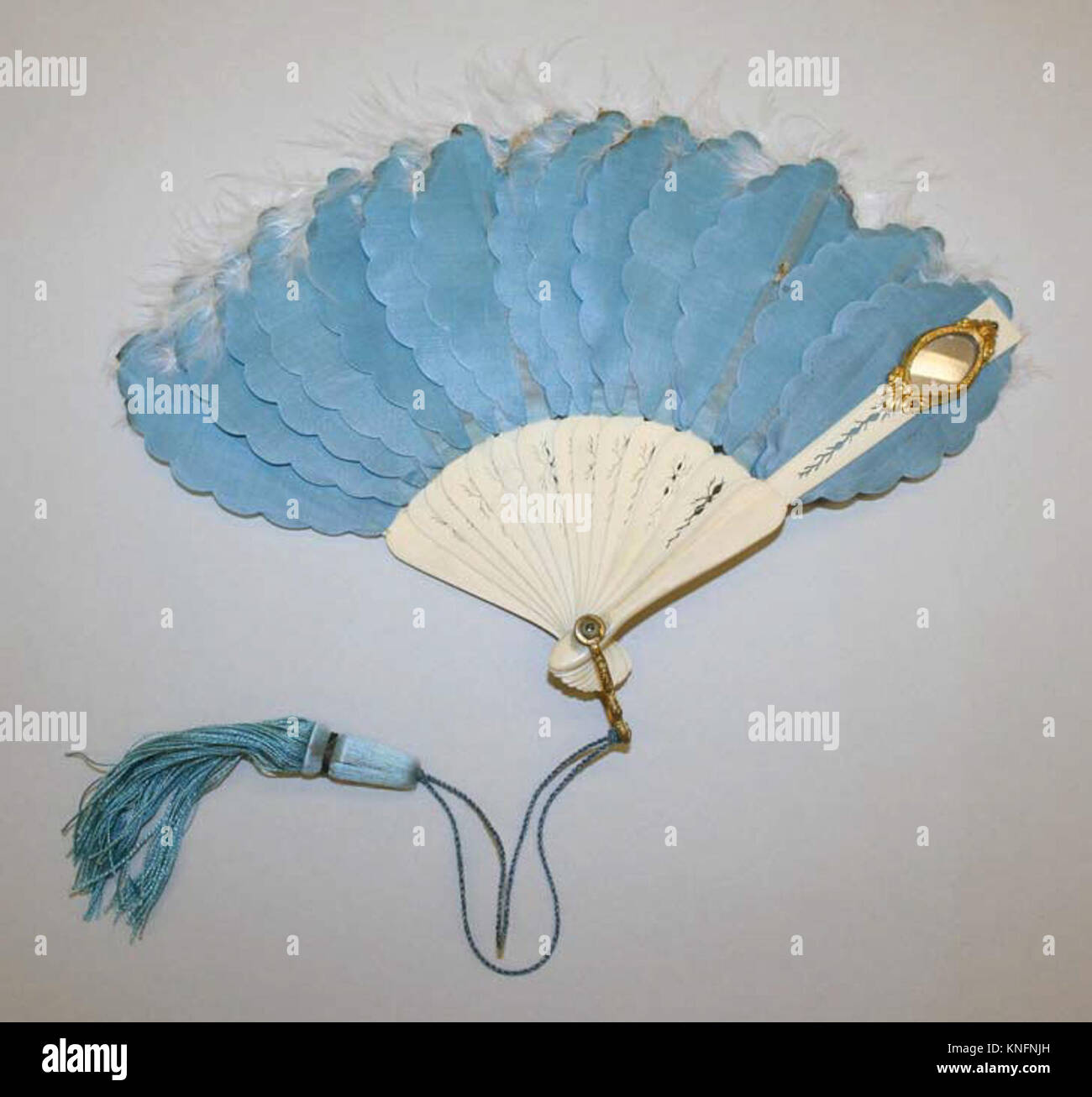 Fan, known as 'Bris', displayed at the Metropolitan Museum of Art. The ...