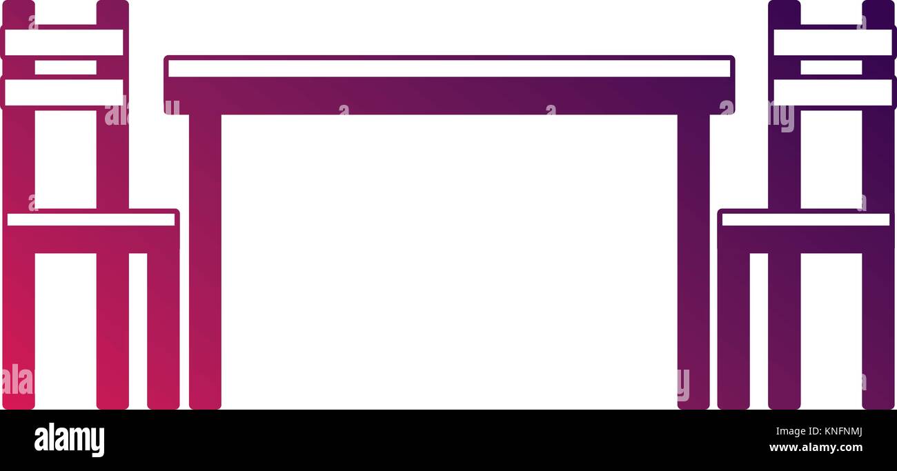 Outside dining table Stock Vector Images - Alamy