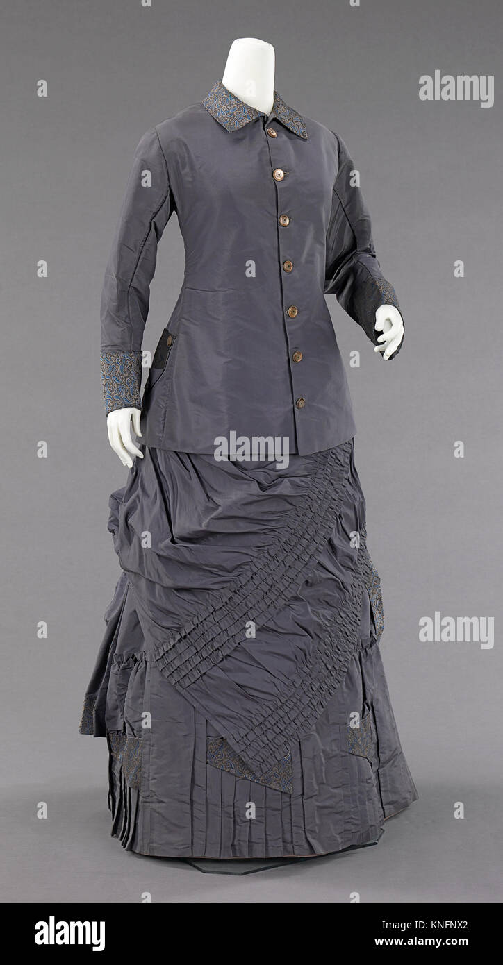 This 19th-century afternoon ensemble demonstrates formal clothing ...