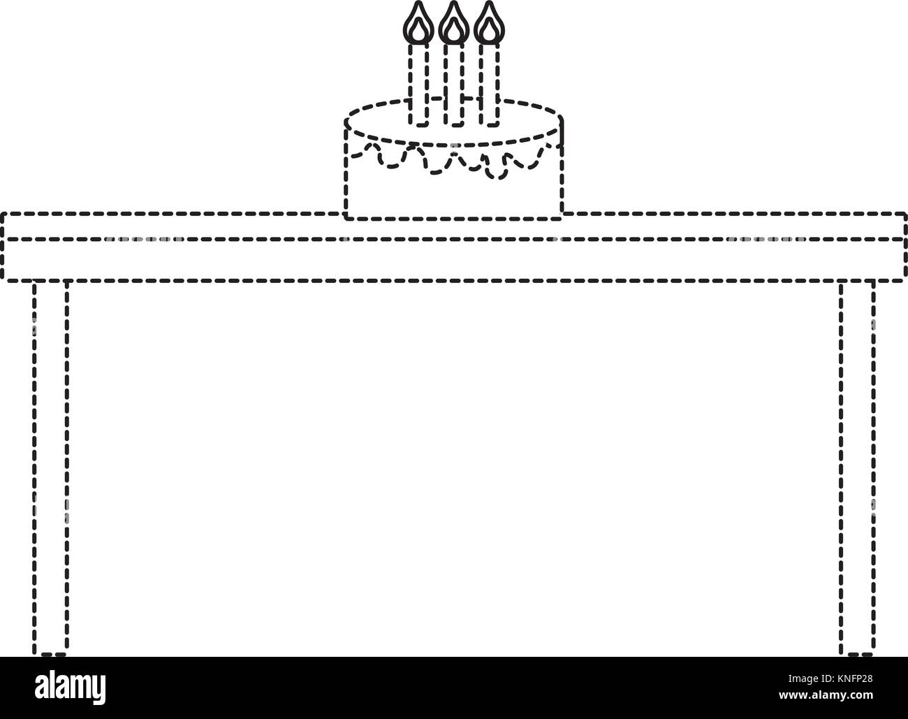 Candle table wooden Black and White Stock Photos & Images - Alamy