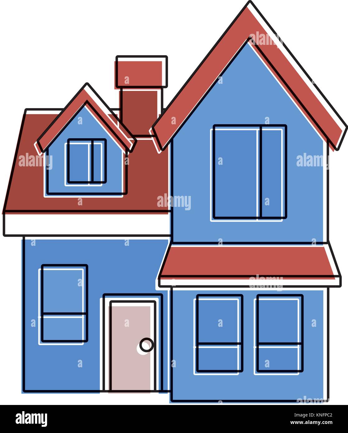 Attic exterior Stock Vector Images - Alamy