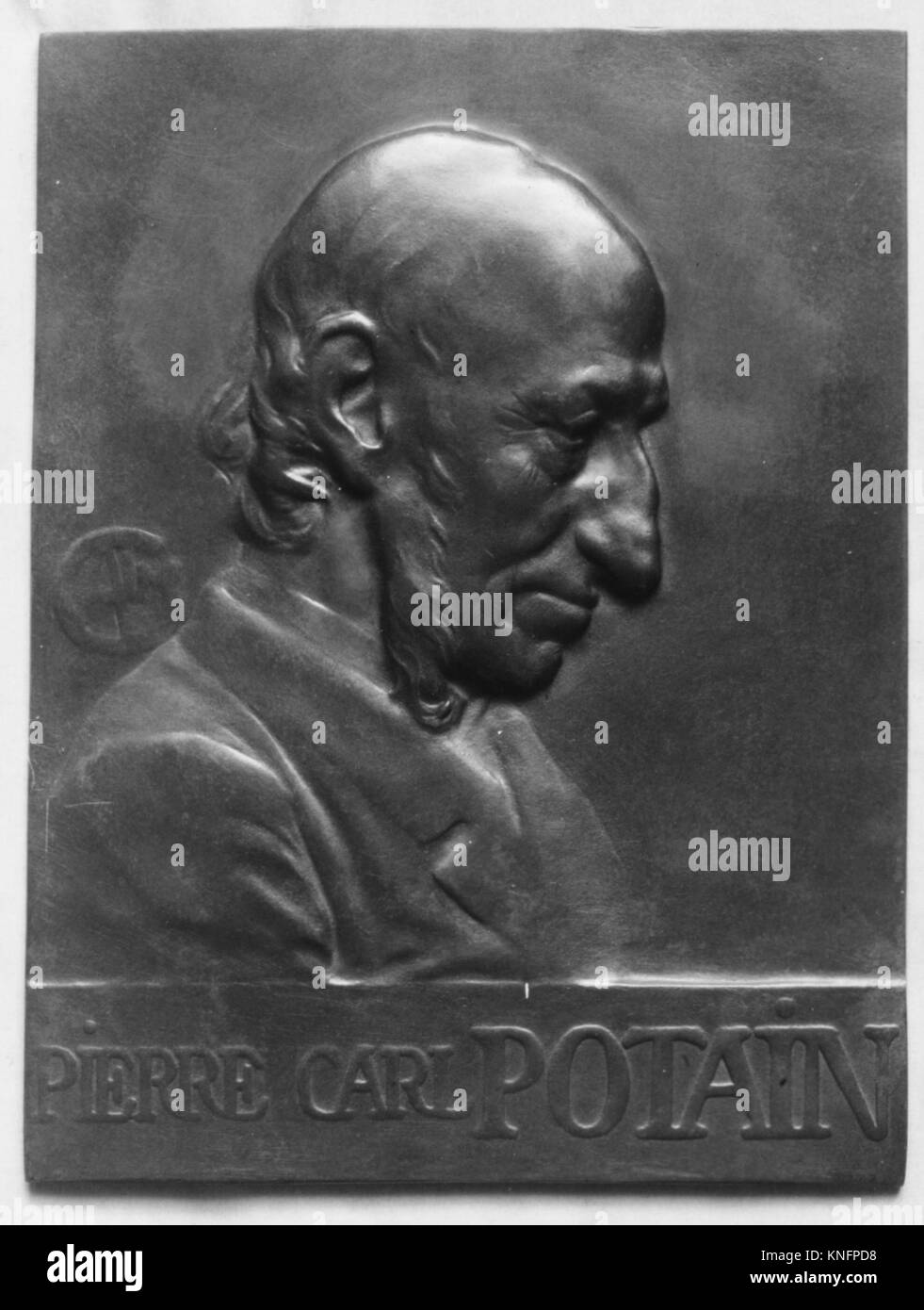 This bronze bust of Dr. Pierre Carl Potain, created by Alexandre-Louis ...