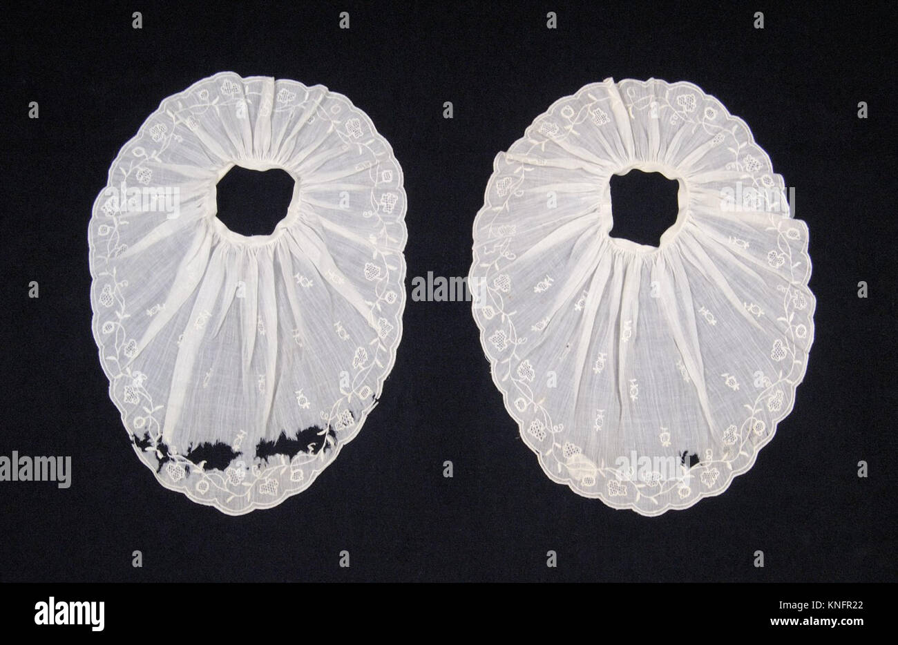 The engageantes, a type of lace ruffle worn as part of French 18th ...