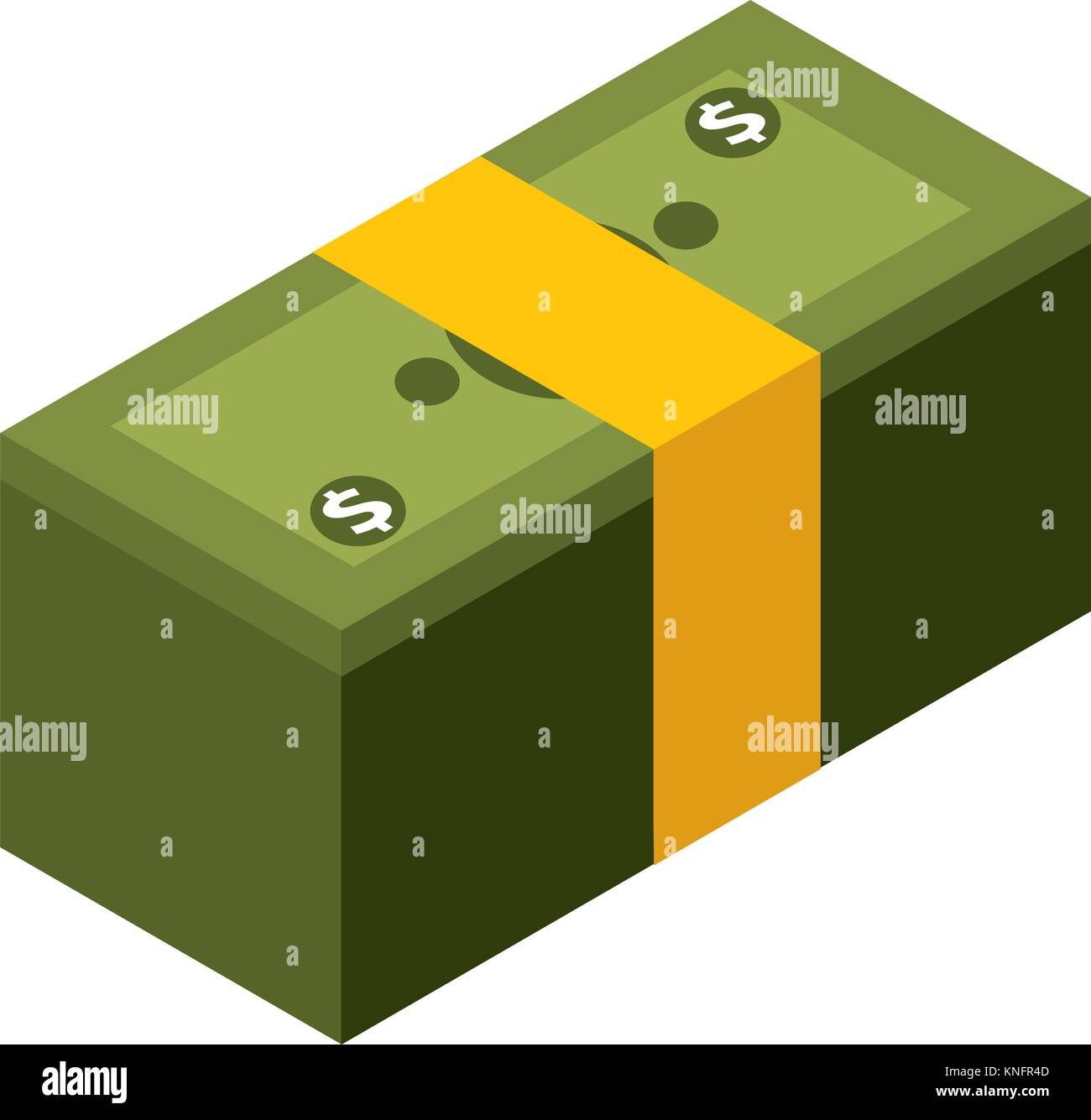 staked money isometric banknote dollar finance Stock Vector Image & Art ...