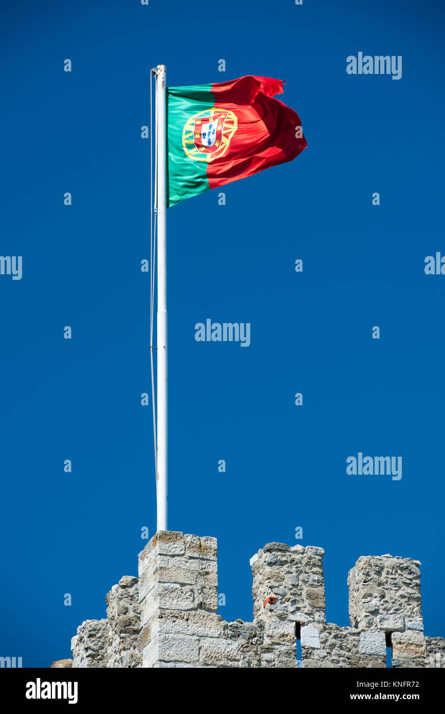 Portuguese flag portugal flying hi-res stock photography and images - Alamy