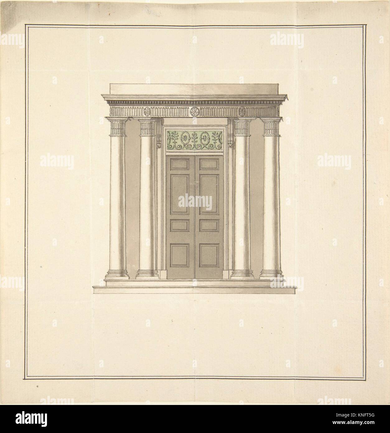 Classical style portico hi-res stock photography and images - Alamy