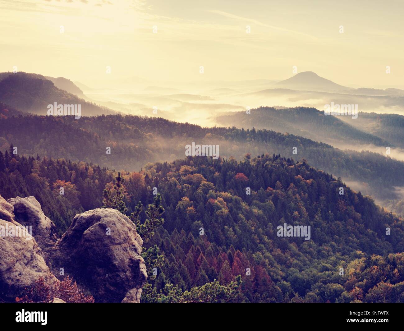 Cloud inversion in deep valley hi-res stock photography and images - Alamy